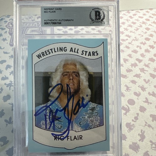 Autographed 1982 Wrestling All-Stars Series A - #27 🔥🔥Ric Flair (RC) 🔥🔥 ...