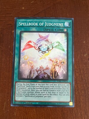 Spellbook of Judgment - RA01-EN054 Super Rare Yugioh! Holo Foil Nice ...