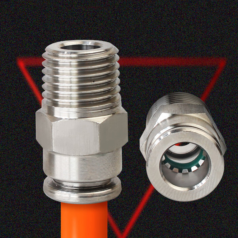 Straight-way Air Push in Fitting Pneumatic Connector Male Thread for 4 ...