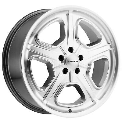 4-Vision 147 Daytona 15x8 5x4.75" +0mm Silver Wheels Rims 15" Inch | eBay
