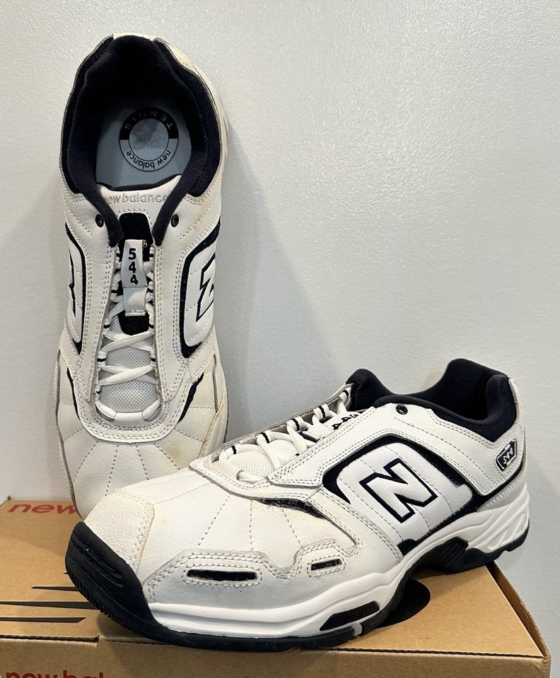 New Balance 544 Men's 14 XWIDE 4E White Navy Walking Running Shoes ...