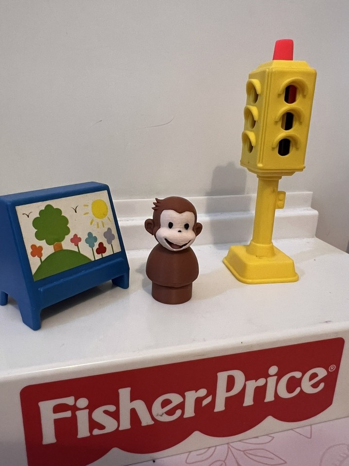 Classic Storybook Character Curious George Vintage Little People Style ...
