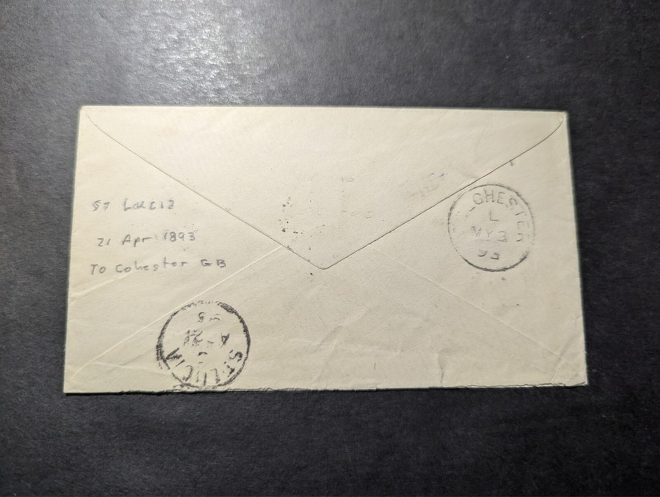 1893 British St Lucia Cover to Colchester England Winch Bros Company | eBay