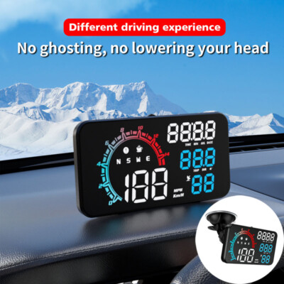 5.8" Car Real Time Digital GPS HUD Head Up Display Acceleration Test ...