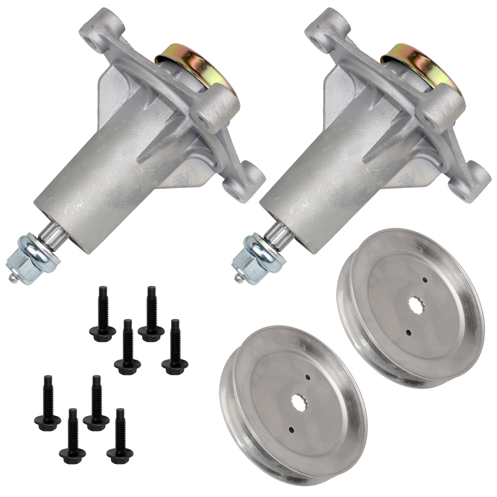 2 Spindle Assembly W/Pulley for Husqvarna Craftsman 285-585 532187292 ...