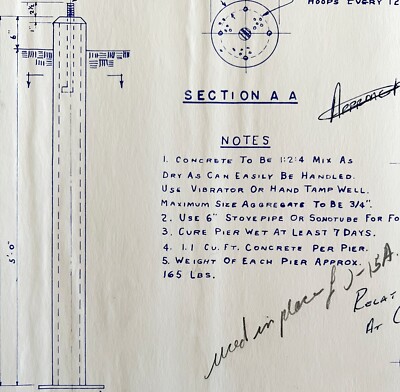 1967 Railroad Bangor Aroostook Flashing Light Piers Blueprint J15 ...