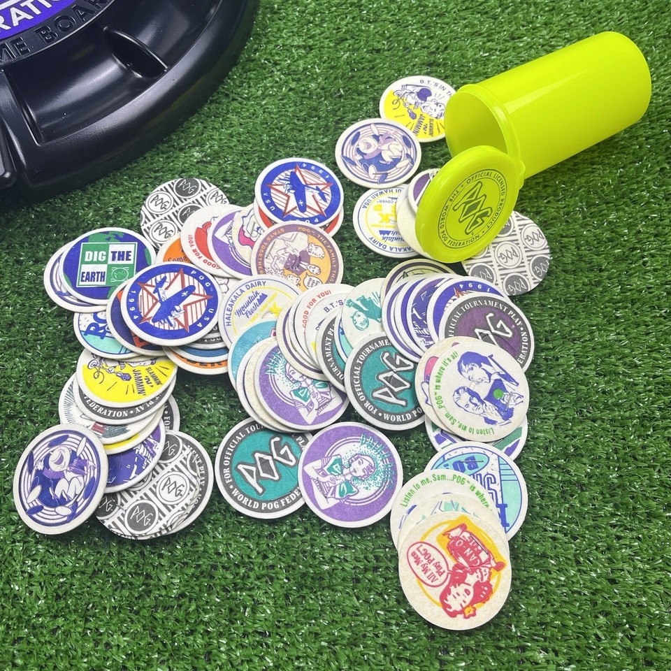 1994 Pog The Game Never Used Complete + Additional Lot Of Pogs ...