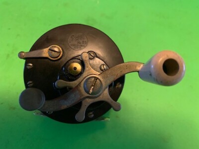 VINTAGE PENN NO. 85 SEABOY CONVENTIONALFISHING REEL MARBLED BLACK ...