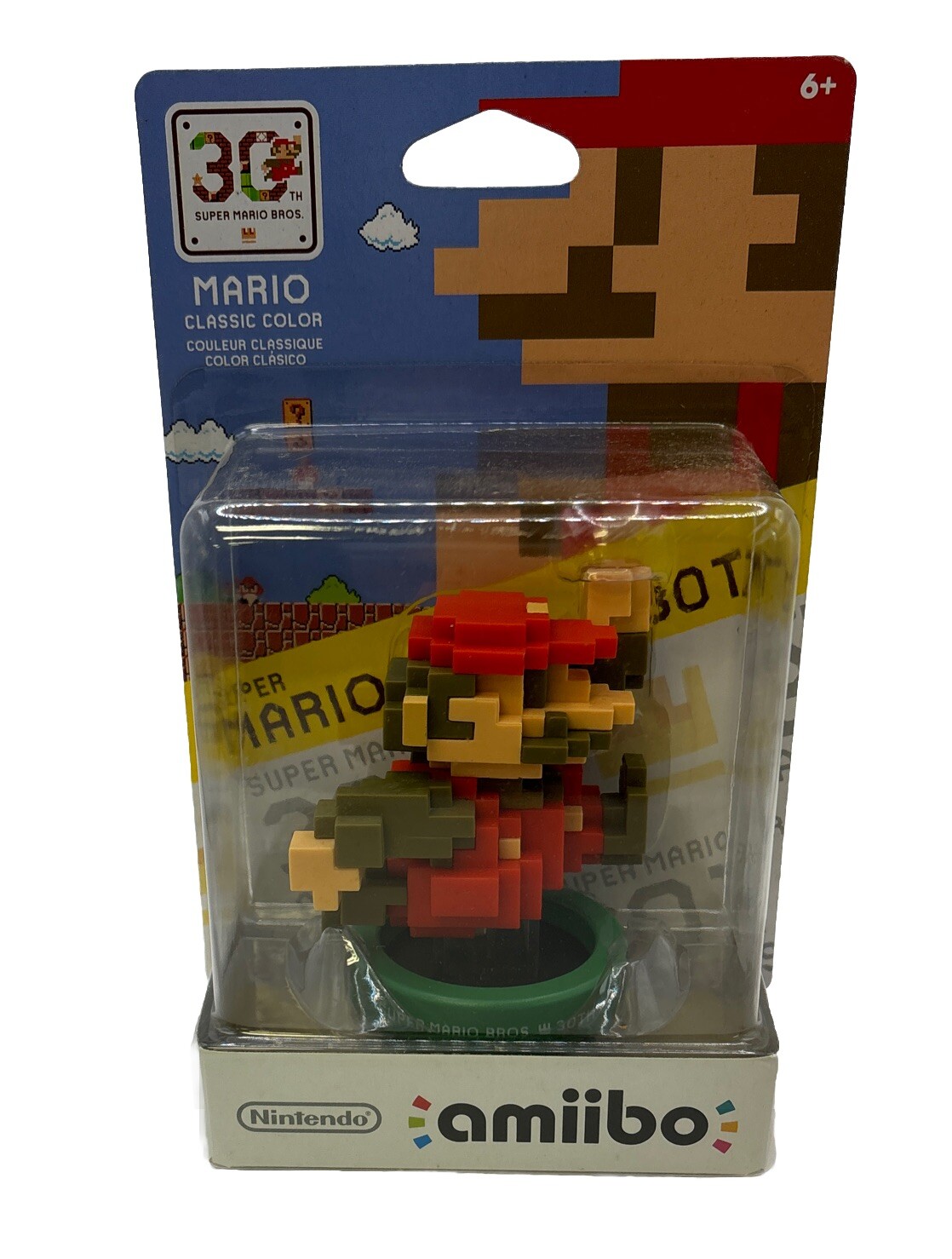 Super Mario Classic Color 30th Anniversary Nintendo Amiibo Figure Sealed