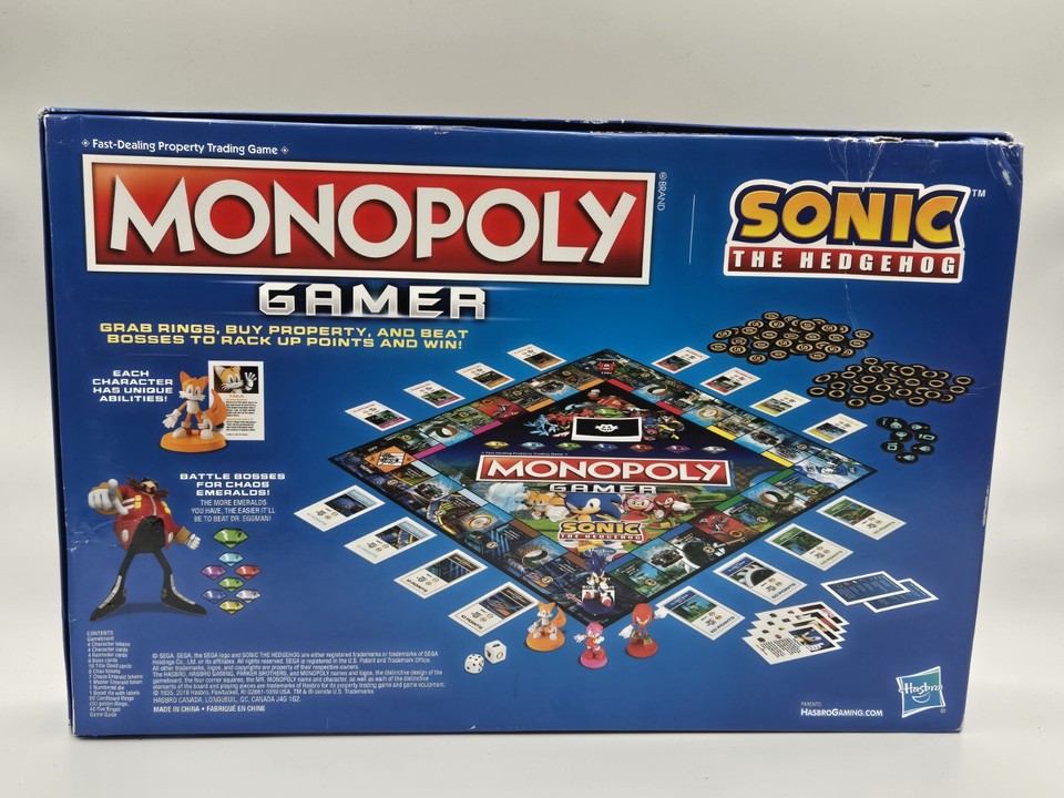 MONOPOLY Gamer Sonic The Hedgehog Battle Highest Score Board Game ...