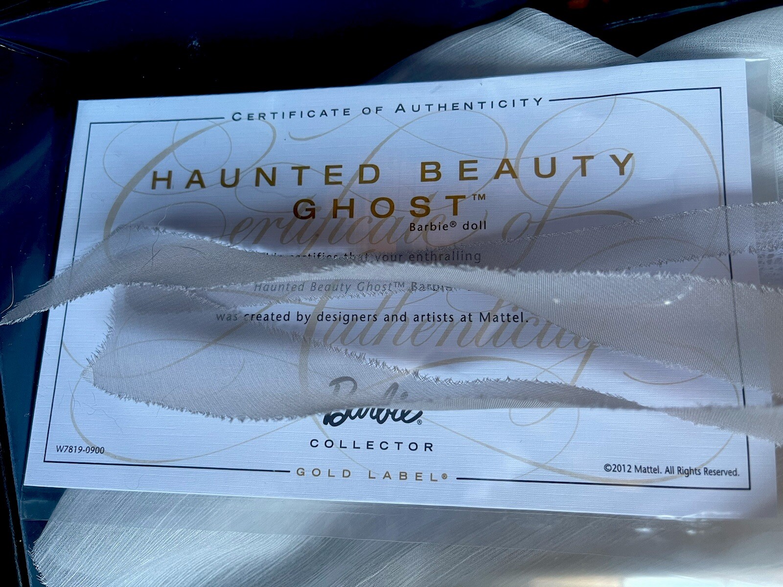 Barbie Haunted Beauty Collection Ghost Mattel 2012 NIB NRFB W7819 Gold ...