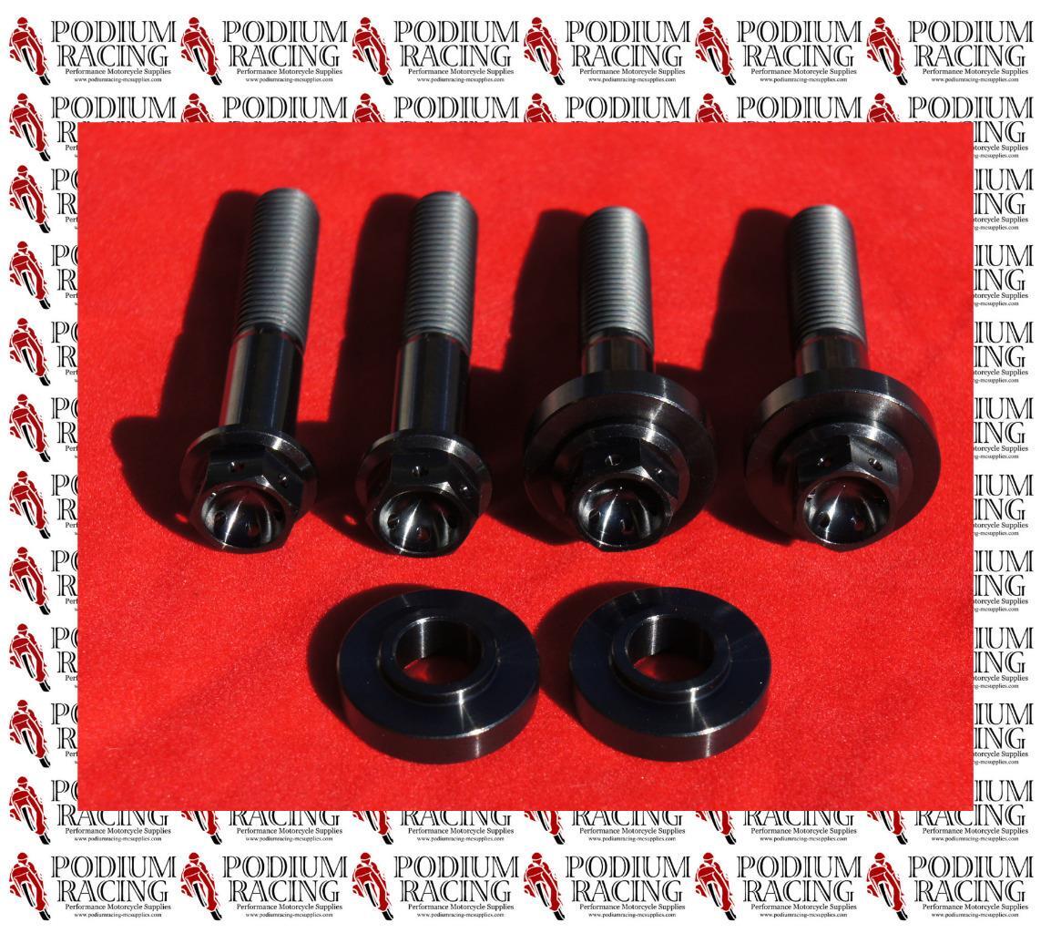 BREMBO HP RADIAL 60mm BLACK TITANIUM FRONT BRAKE CALIPER BOLTS & 5mm ...