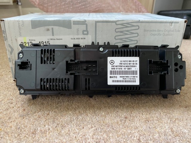 MERCEDES E Class W212 Aircon Heater Control Panel A2129006527 for sale ...