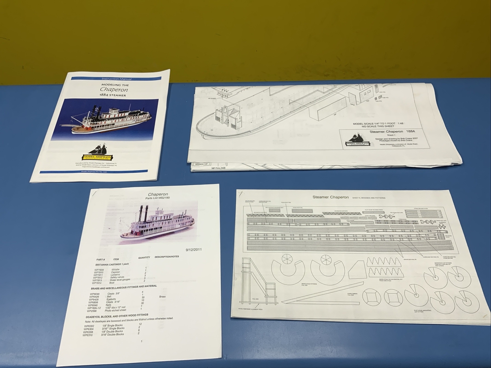 Model Shipways 2910: Chaperon Sternwheel Steamer 1884 1/48th Scale ...