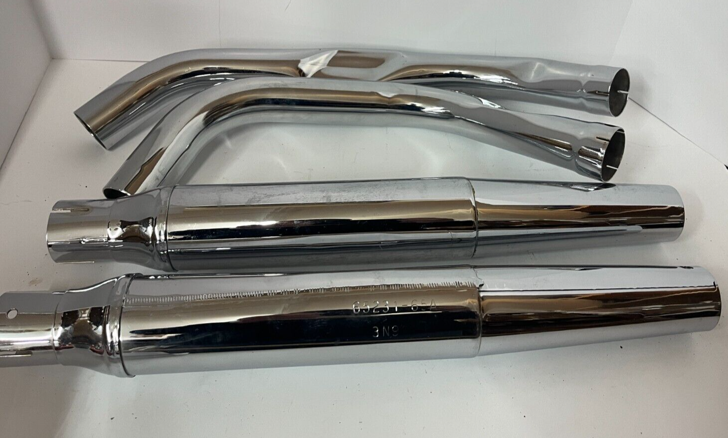 COMPLETE NOS DAVIDSON SPORTSTER EXHAUST HEADER AND MUFFLERS PART ...