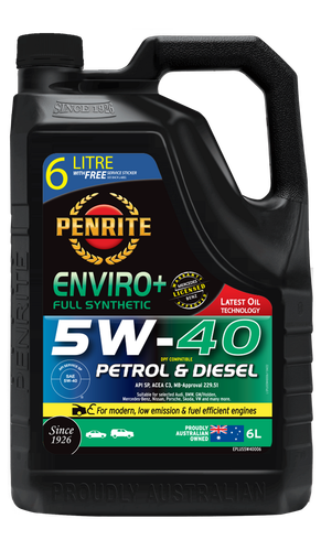 Penrite Enviro + Full Synthetic Engine Oil 5W-40 6L EPLUS5W40006 | eBay ...
