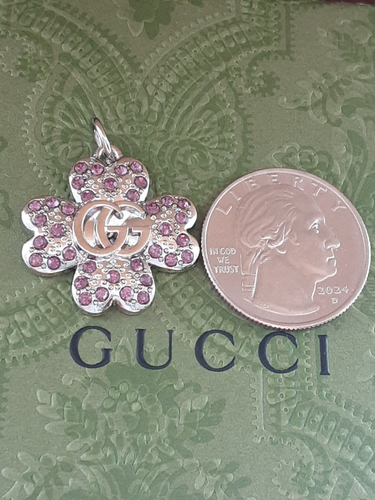 vtg Gucci Pendant gun silver / purple 💜 zipper pull 1 inch | eBay