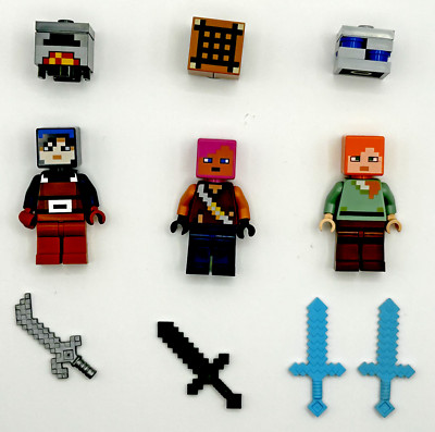 LEGO® Minecraft Figuren Minifiguren Sammlung Konvolut inkl. Zubehör ...