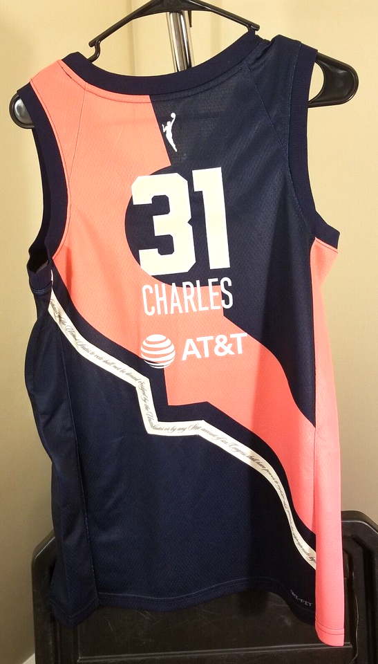 Washington Mystics WNBA Nike Classic Blue & Pink Tina Charles #31 Small ...