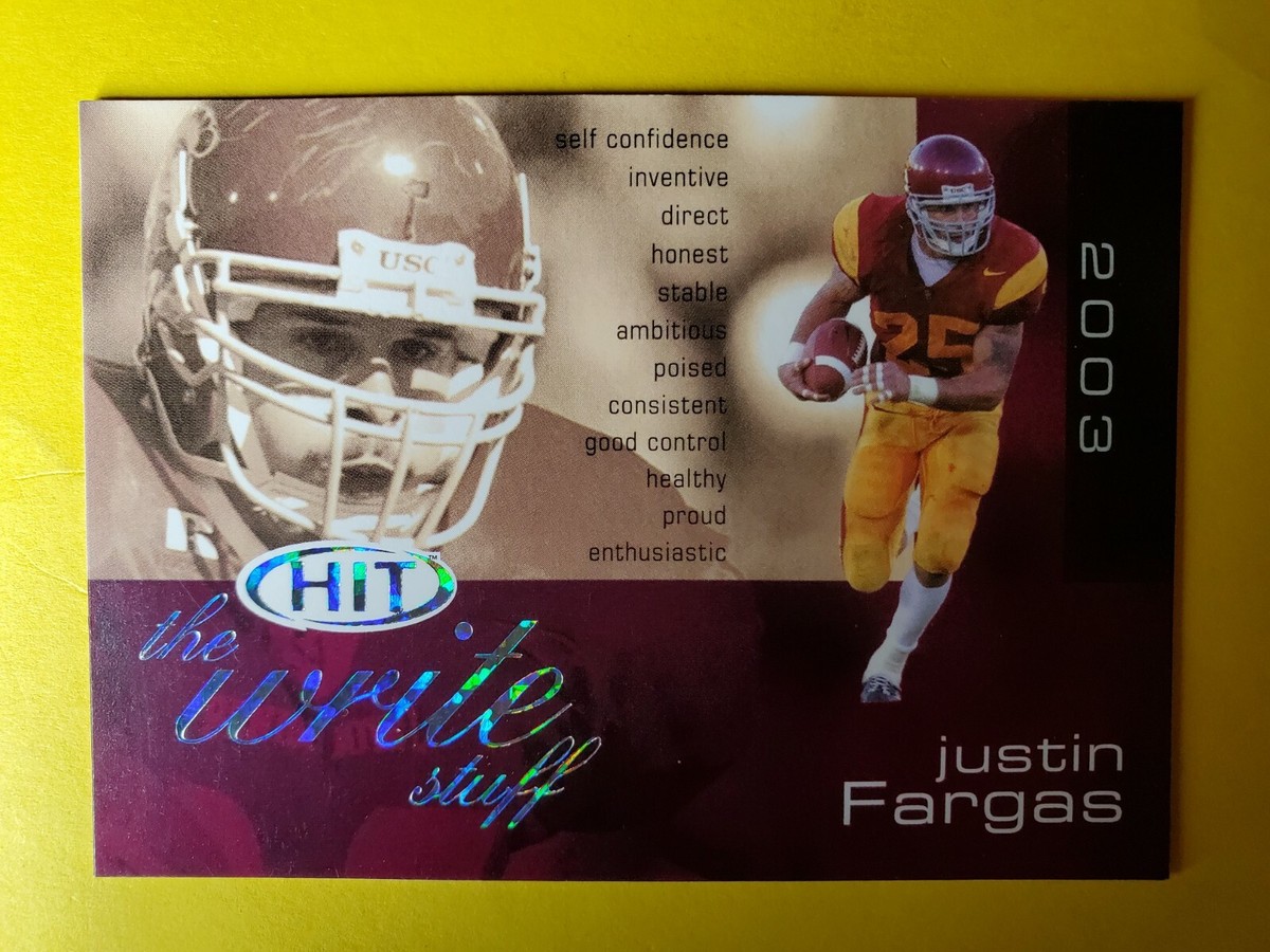 Justin Fargas Usc Justin Fargas Autographed Memorabilia | Signed