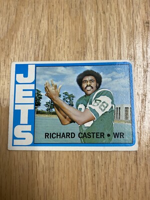 1972 Topps Football Richard Caster New York Jets Rookie Card #68 | eBay