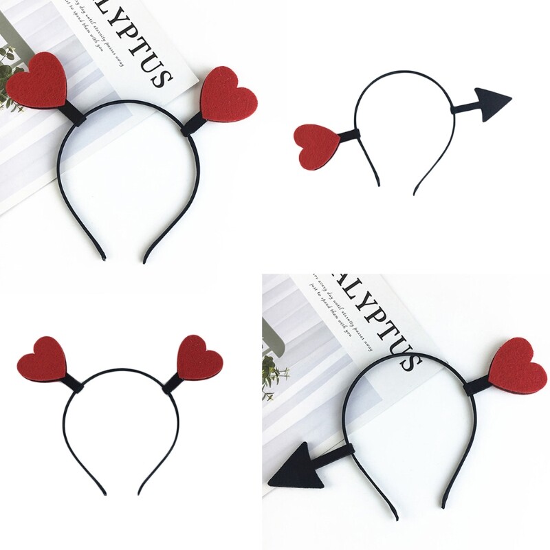 Love Heart for Bopper Headband Valentines Day Hair Hoop Holiday Party ...