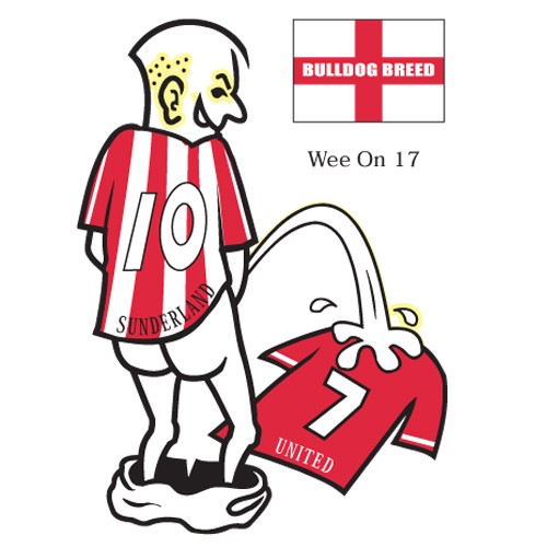 Car Sticker Football Wee/Pee on Your Rival Teams Shirt All UK teams ...