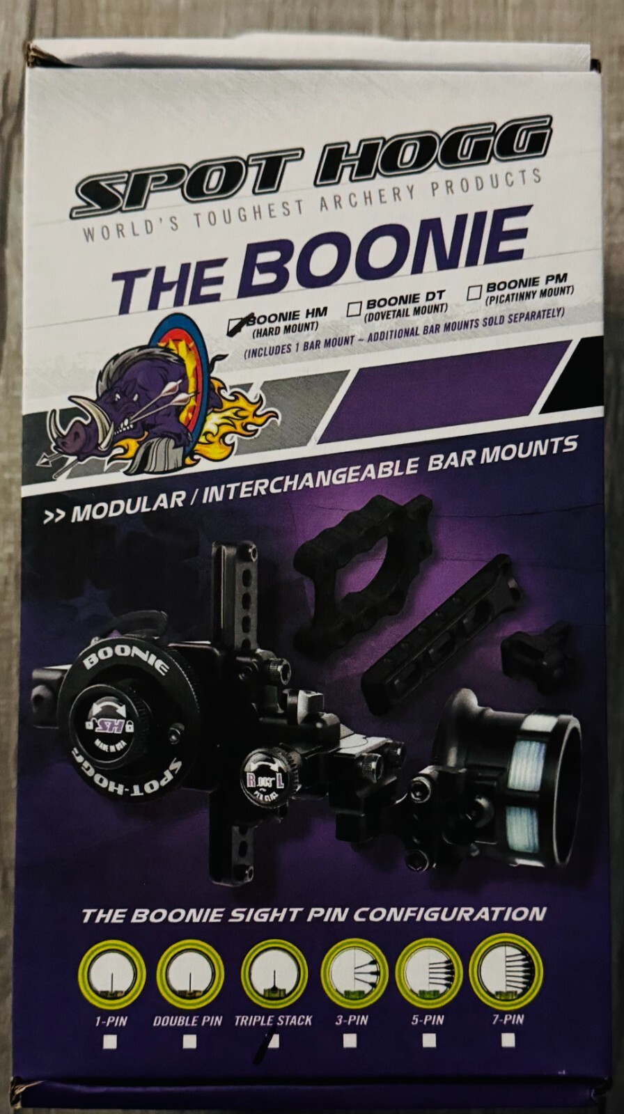 Spot Hogg The Boonie Triple Stack Hard Mount .010 Pins Right Hand New ...
