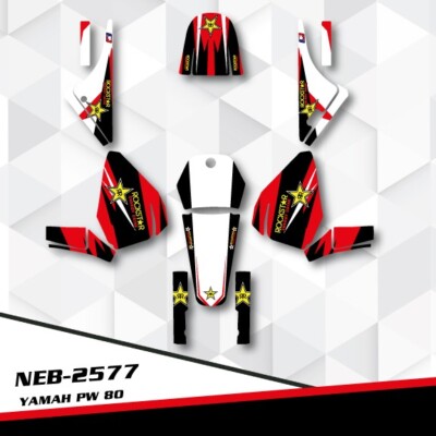 Graphics Kit Stickers Decals For Yamaha Peewee PW80 pw 80 all years NEB ...