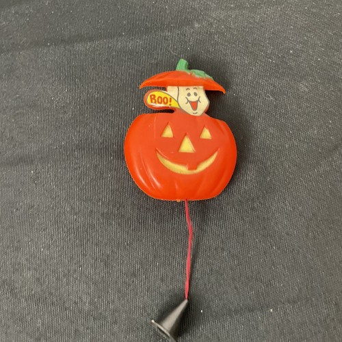 VINTAGE HALLOWEEN Pull Bell String Pop Up GHOST in PU… - Gem