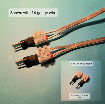 Bang & Olufsen ADAPTOR to 2 pin Din Slim Speaker Plugs | Male (Plug ...