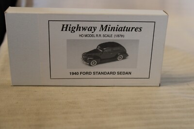 HO Scale Jordan Highway Miniatures, 1940 Ford Standard Sedan, #360-225 ...
