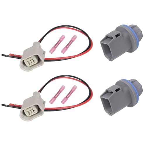 2 Set Rear License Plate Light Lamp Bulb Socket Connector Wiring ...