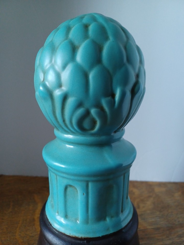 Ceramic Table Top Decor Architectural Finial, Statue Artichoke | eBay