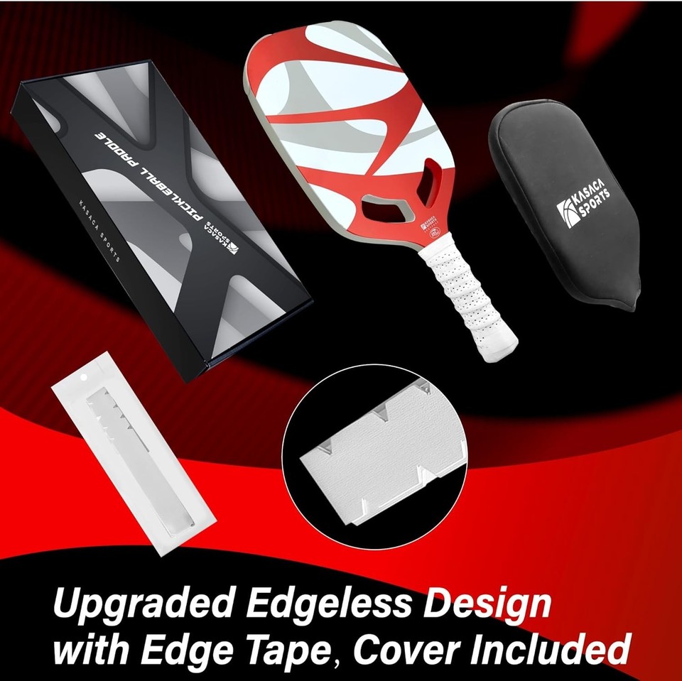 KASACA Aero Swift Red 2.0 Pickleball Paddle 16mm Open Throat T700 ...