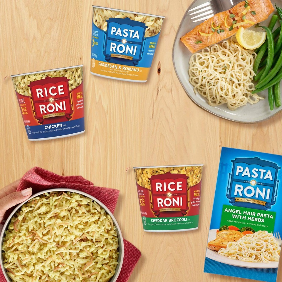 Quaker Rice a Roni Cups Individual Cup, 3-Flavor Variety Pack, 2.25 Oz ...