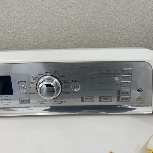 Maytag Bravos MCT Washer Control Panel, White & Silver (NO BOARD ...