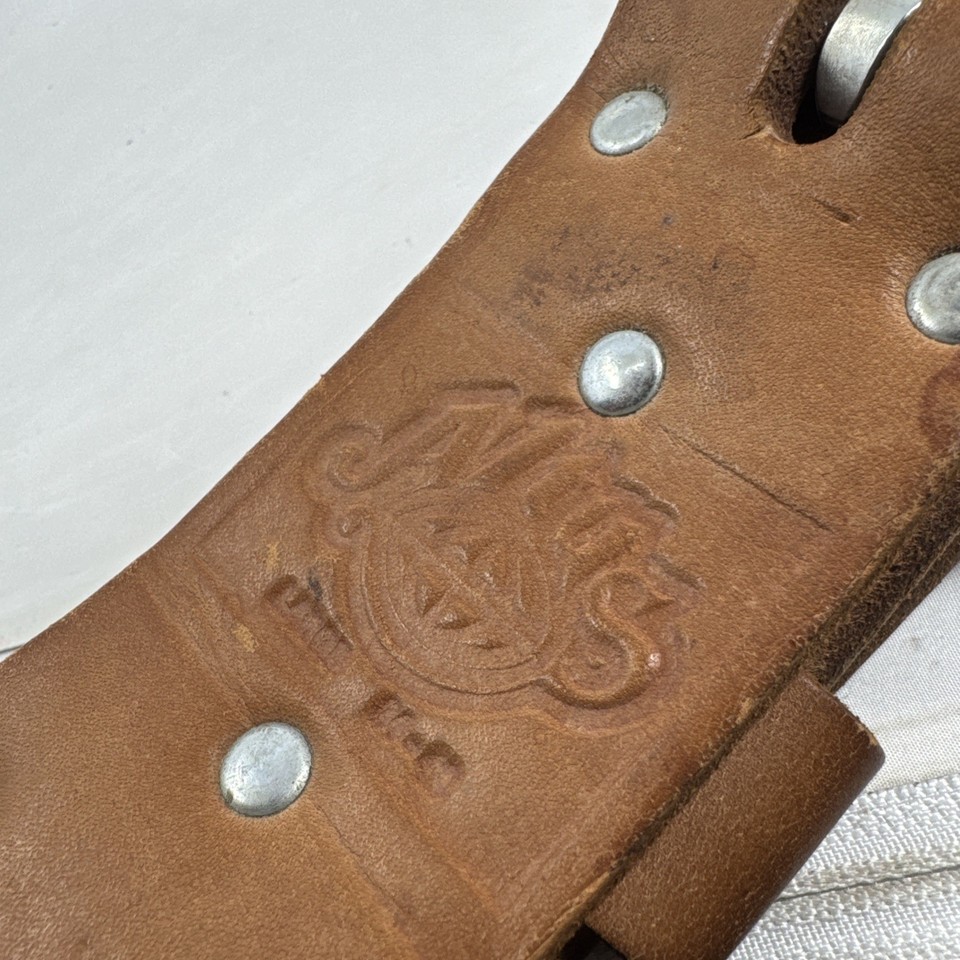 VTG Altus Power Weight Lifting Belt Size Large Thick Leather Single ...