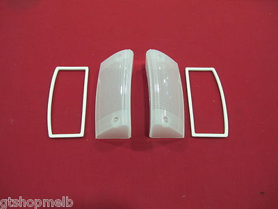 FORD FALCON XY GT GS FRONT INDICATOR LENSES PAIR BRAND NEW WITH GASKETS ...