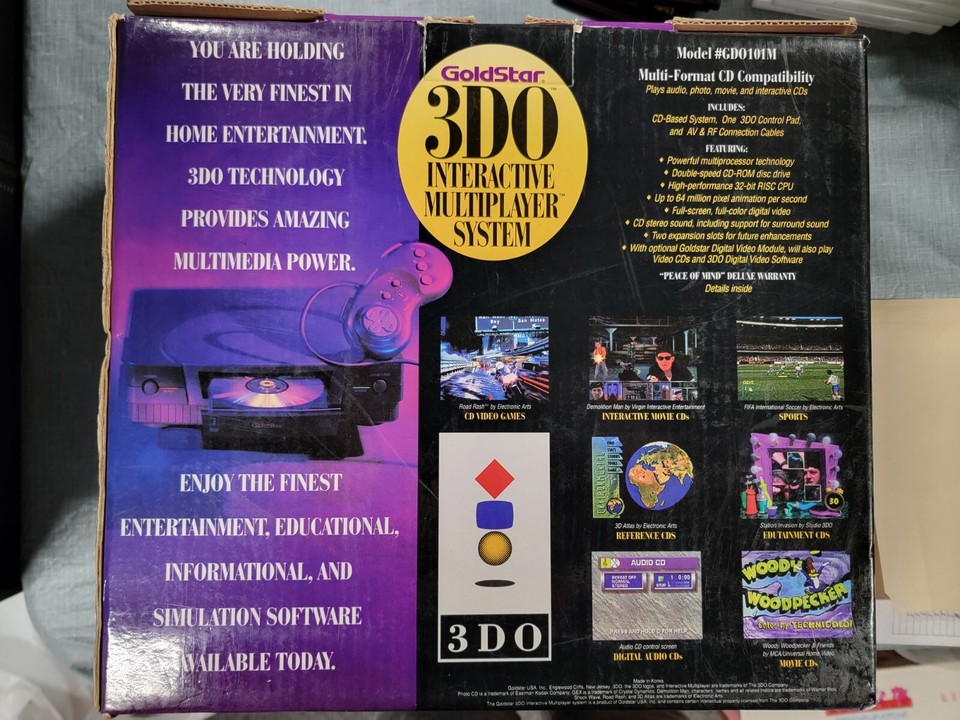 Goldstar 3DO Game System with Controller and Game Complete Region Free ...