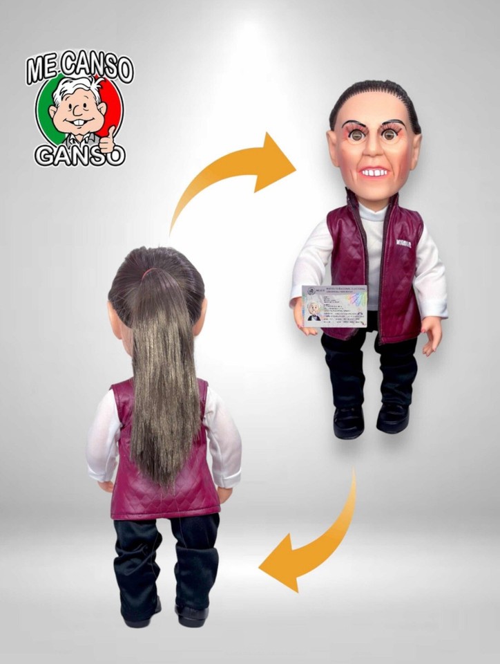 Sheinbaum Claudia doll 15" with sound Morena AMLO 4T president of ...
