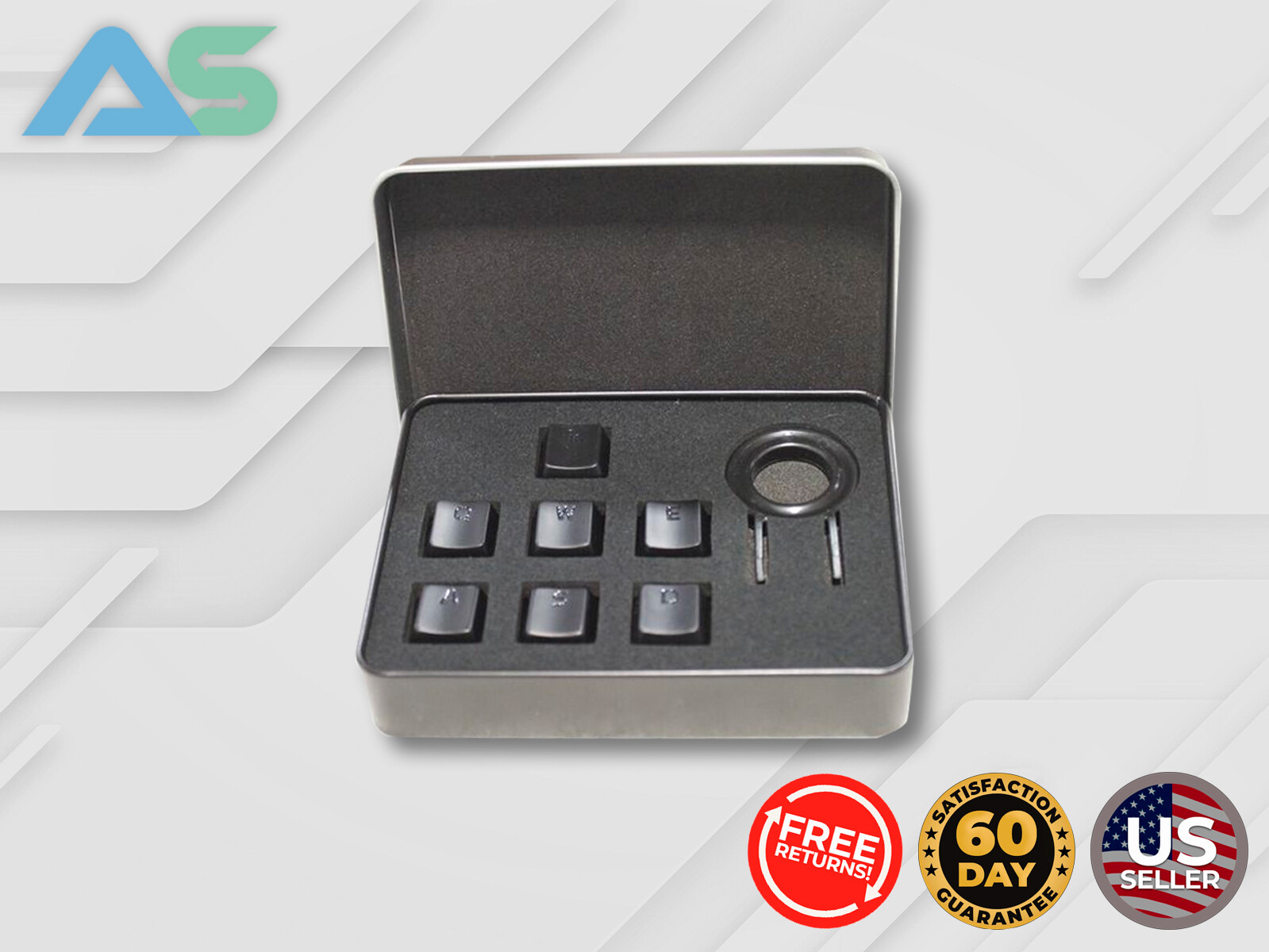 Genuine Razer Metal Keycap Set Black Backlit For Blackwidow Keyboard ...