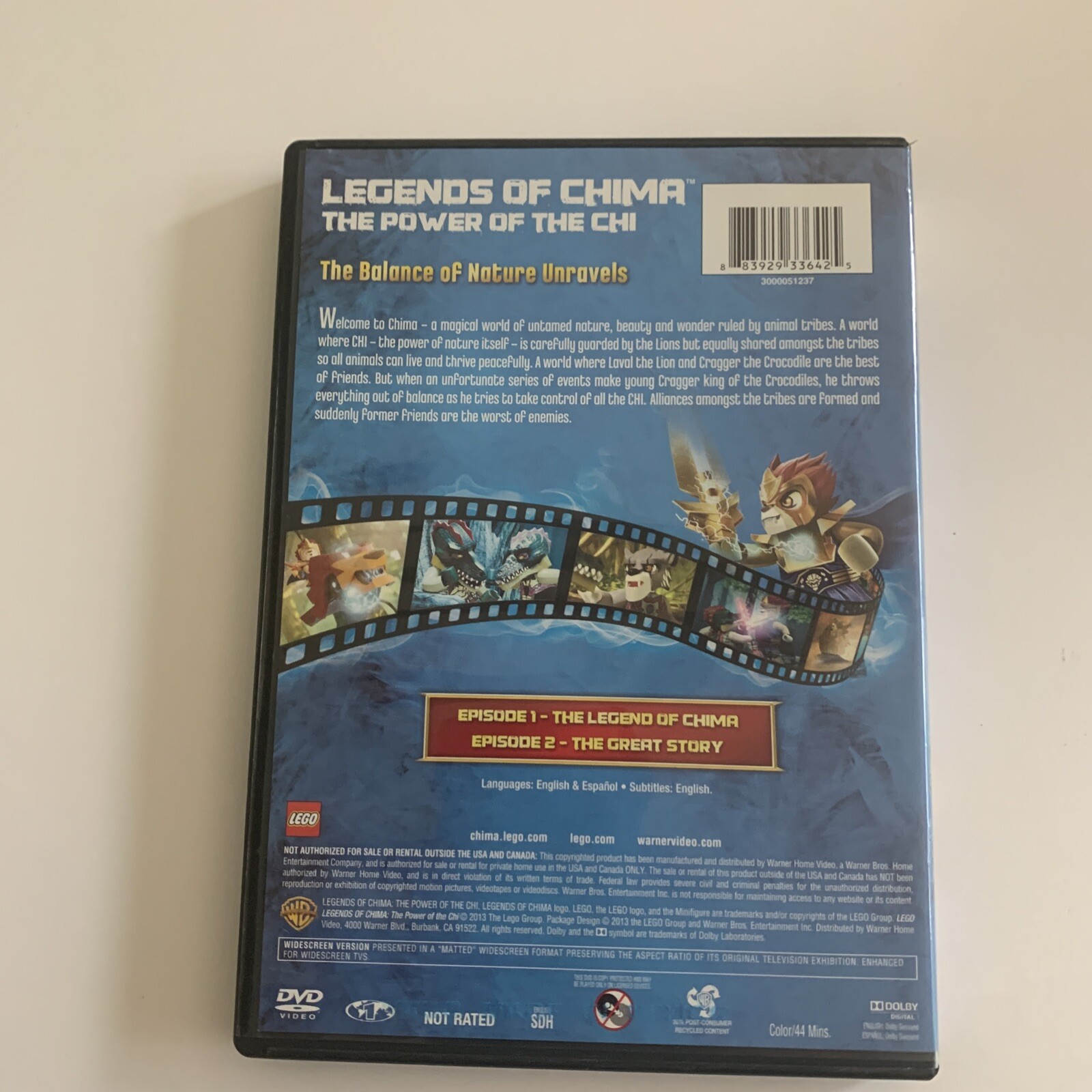 Lego Legends of Chima: The Power of the Chi DVD 883929336425 | eBay