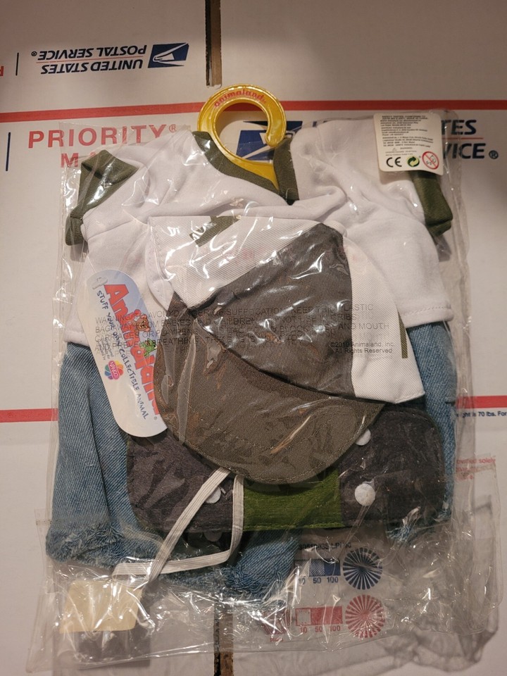 Nanco Animaland Skateboarder Skater Outfit For Plush Stuffed Animal New ...