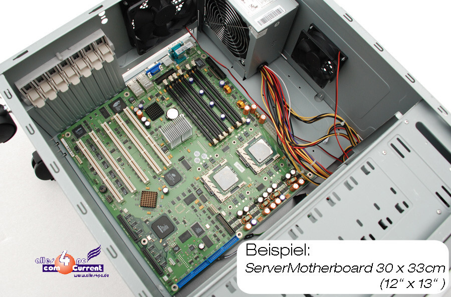 ATX Eatx Server Workstation Case 500W 8 7/8x21 1/2x19 11/16in Power To ...