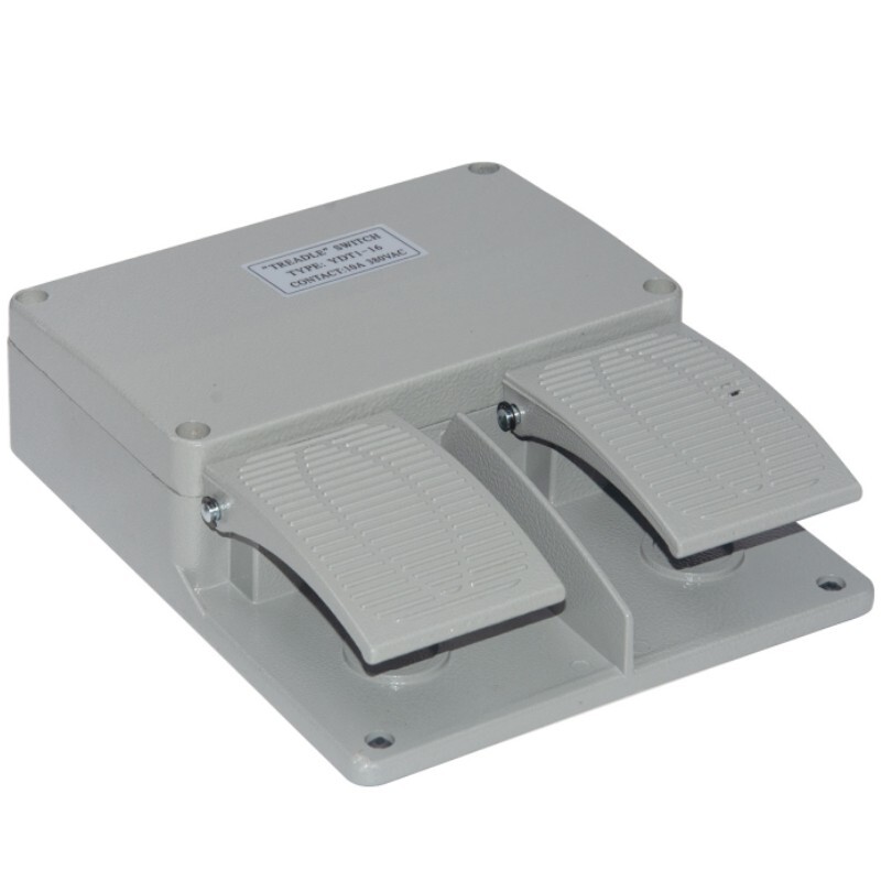 Momentary Double 2 Foot Switch Pedal Control Aluminium Alloy Electric ...