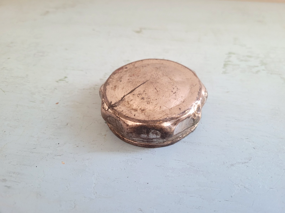 Model A Brass Gas Cap Scalloped Vintage Original (Scratched) | eBay