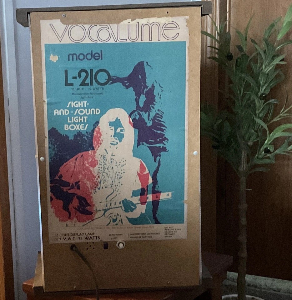Vintage 70s Vocalume L-210 Site /Sound Color Organ Sound Activated ...