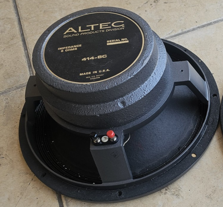 Altec Lansing 414-8C one 12" woofer for part only-need new cone repair ...
