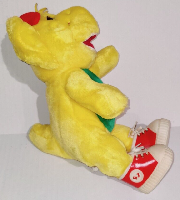 Barney & Friends BJ Yellow Stuffed Plush w/ Shoes 13" Protoceratops ...